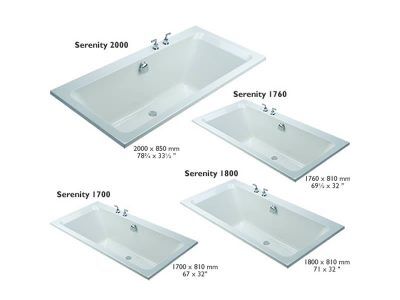 Rectangular Bath | Serenity Built-in Bath